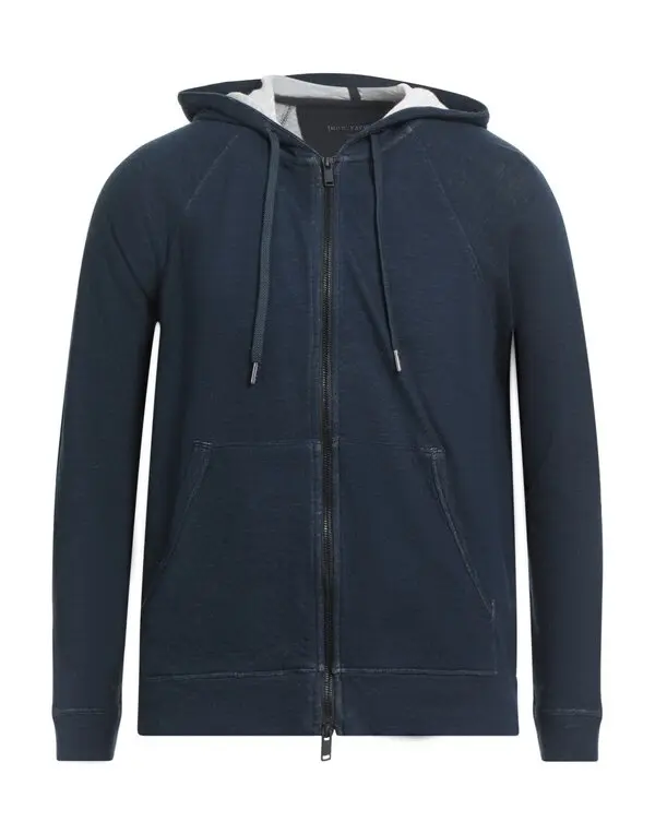 John Varvatos Cotton-elastane Blend Fleece Sweatshirt - Midnight Blue