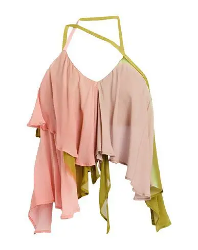 DONDUP Viscose Tiered Top - Light Green