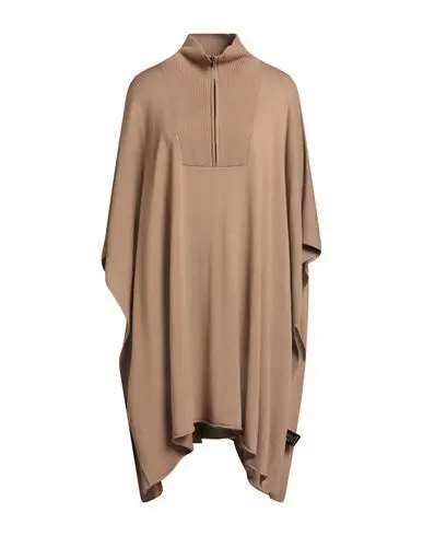 Alpha Studio Wool Poncho - Camel