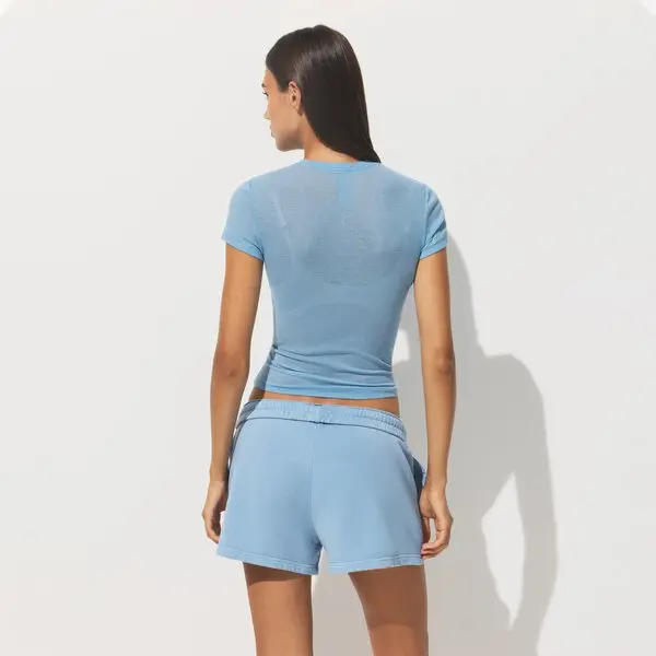 SKIMS Classic French Terry Short - Blue Bell