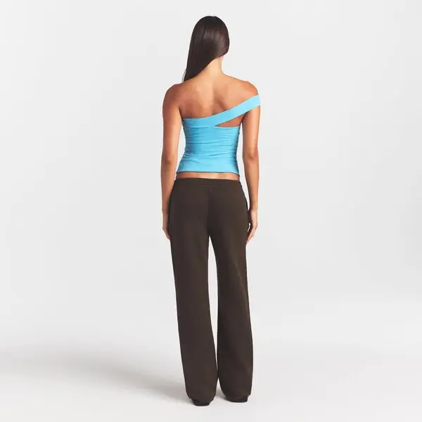 SKIMS Straight Leg French Terry Pants - Espresso