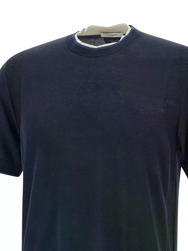 PAOLO PECORA Silk-blend T-shirt