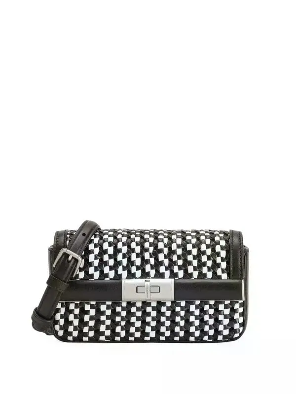 Dolce & Gabbana Braided Shoulder Bag - Black