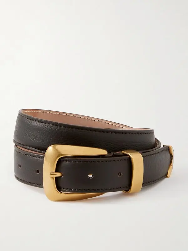 Khaite Benny Leather Belt - Brown