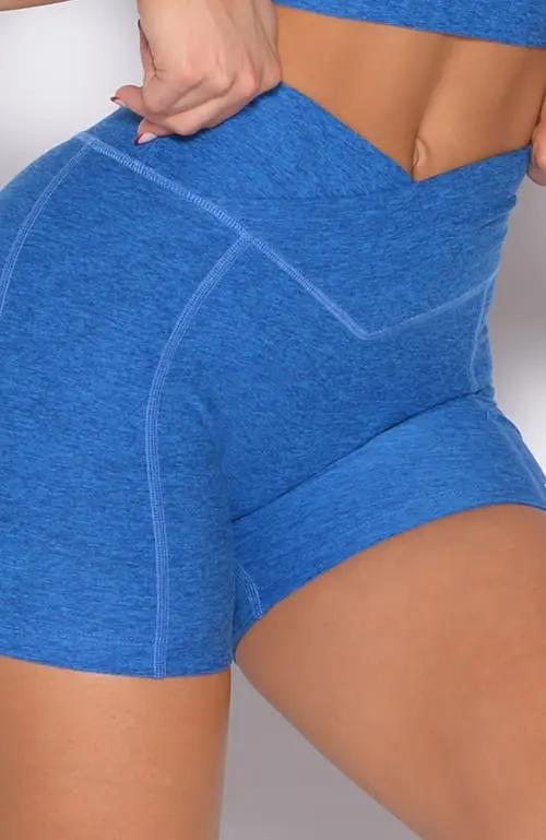 BOMBSHELL SPORTSWEAR High Waisted Scrunch Butt Shorts - Royal