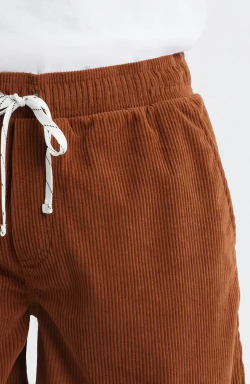 THREADS 4 THOUGHT Drawstring Corduroy Shorts - Pecan