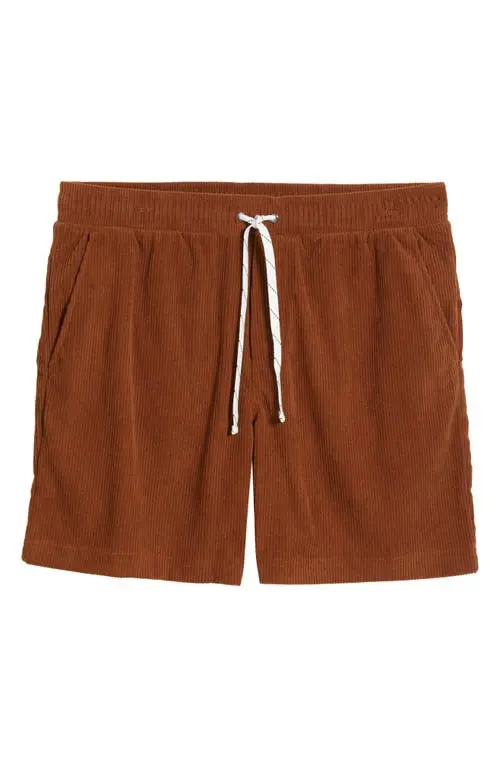 THREADS 4 THOUGHT Drawstring Corduroy Shorts - Pecan
