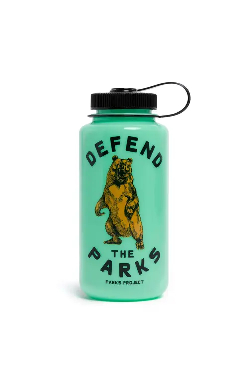PARKS PROJECT Defend The Parks Water Bottle - Green