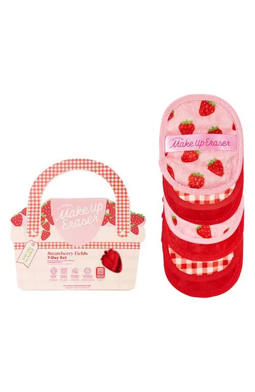 THE ORIGINAL MAKEUP ERASER Strawberry Fields 7-day Reusable Makeup Eraser Set - Multi