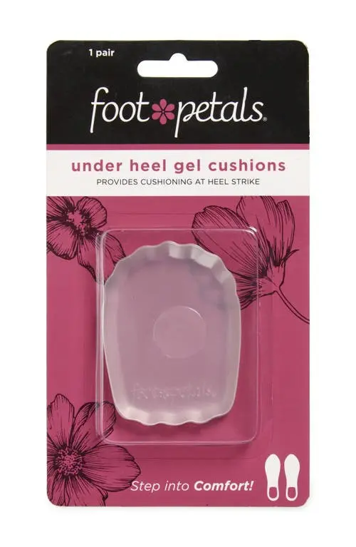 FOOT PETALS Under Heel Gel Cushions - Clear