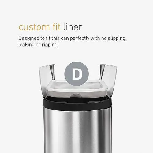 SIMPLEHUMAN Code D Custom Fit Liners With Quick Dispense Packs