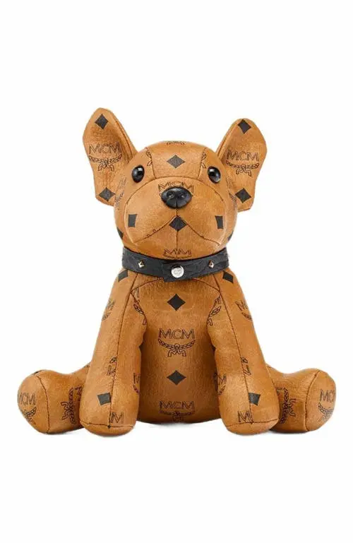 Mcm M Pup Doll In Visetos - Cognac