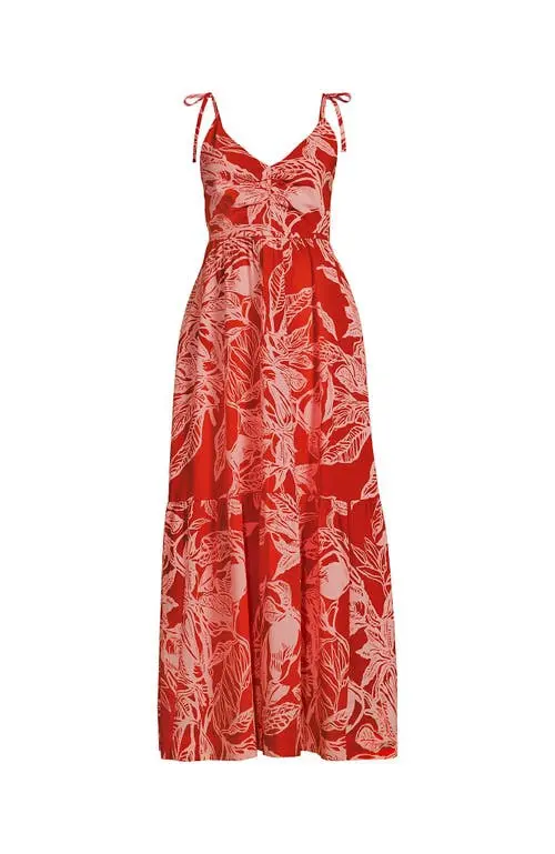 fitted lace wedding dress Lands' End Women's Cotton Modal Vneck Wrap Midi Dress X-Small Frosted Green  Flower Patch at Amazon Women's Clothing store main image 1