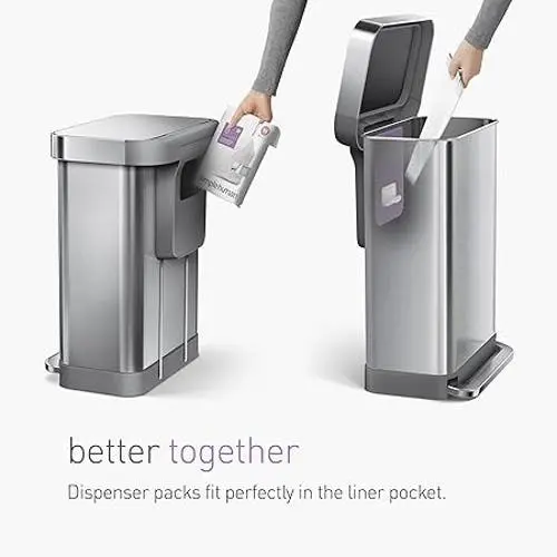 SIMPLEHUMAN Code H Custom Fit Liners With Quick Dispense Packs - 200 Liners