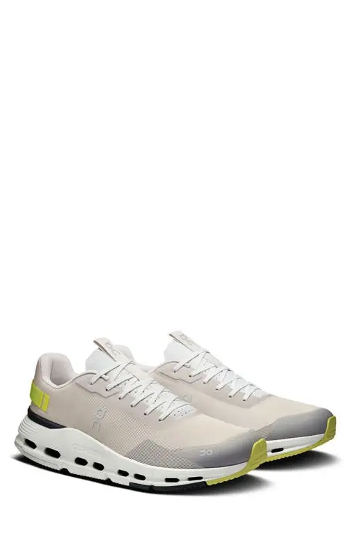 On Cloudnova Form Sneakers - Pearl/limelight