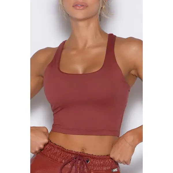 BOMBSHELL SPORTSWEAR Sugar Tank Bra - Brick Red