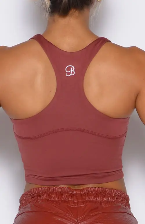 BOMBSHELL SPORTSWEAR Sugar Tank Bra - Brick Red