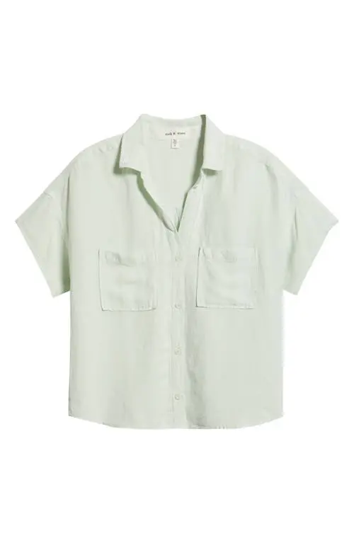 CLOTH & STONE Linen Blend Button-up Shirt