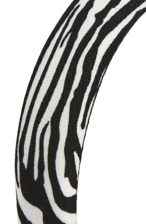 L. Erickson Annie Zebra Print Headband