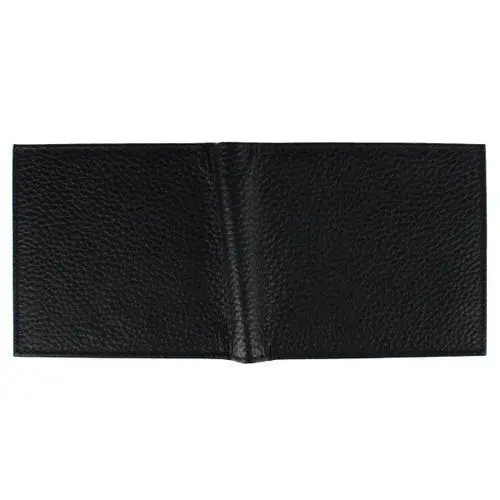 Trafalgar Pierce Pebble Grain Classic Leather Bi-fold Wallet - Black
