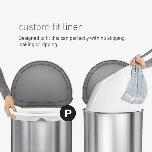 SIMPLEHUMAN Code P Custom Fit Liners With Quick Dispense Packs