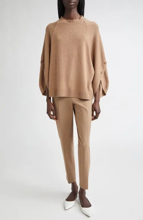 Max Mara Pegno Slim-fit Jersey Ankle Trousers - Hazelnut Brown