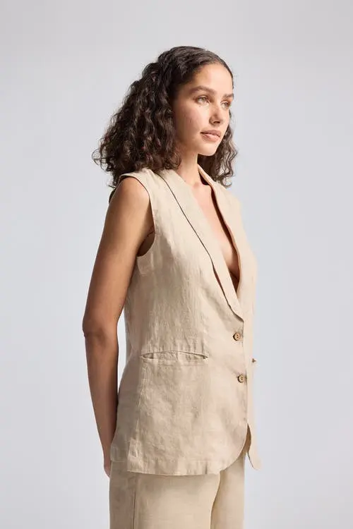 REISTOR Sleeveless Hemp Jacket