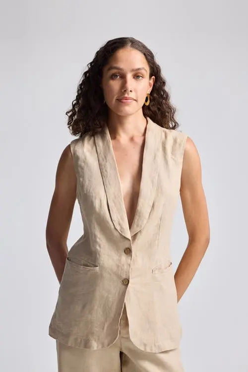 REISTOR Sleeveless Hemp Jacket