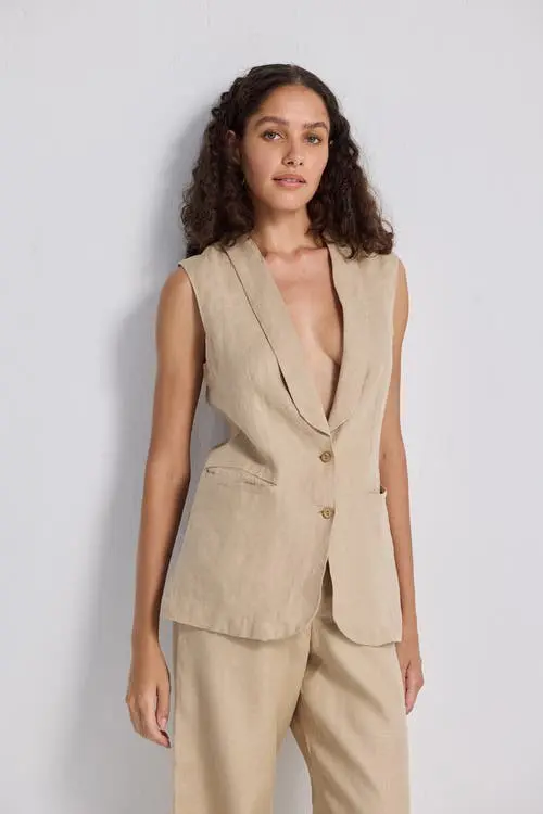 REISTOR Sleeveless Hemp Jacket
