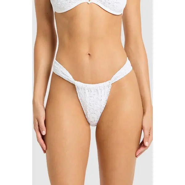 Bond Eye Georgia Bikini Bottoms - Optic White Leopard