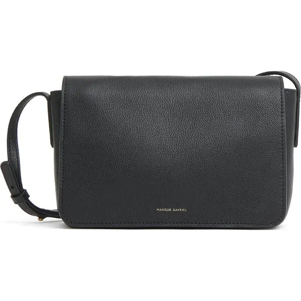MANSUR GAVRIEL Clio Leather Shoulder Bag - Black