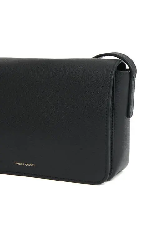 MANSUR GAVRIEL Clio Leather Shoulder Bag - Black