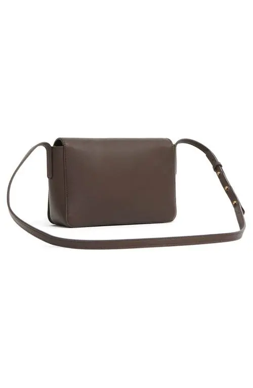 MANSUR GAVRIEL Clio Leather Shoulder Bag - Chocolate