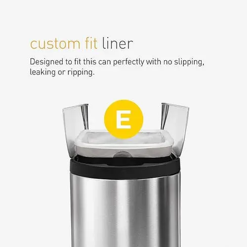 SIMPLEHUMAN Code E Custom Fit Liners With Quick Dispense Packs