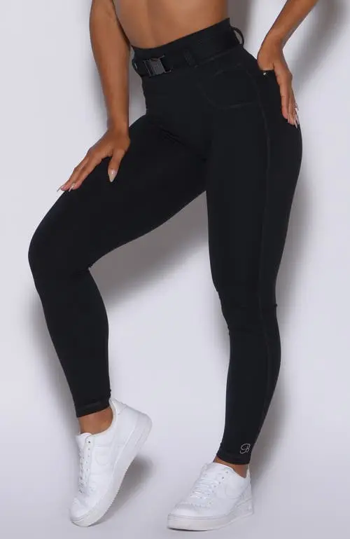 BOMBSHELL SPORTSWEAR High-waist Bottoms With Front Buckle Belt
