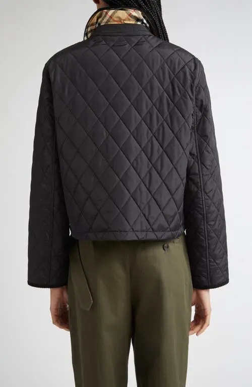 Burberry Oldham Quilted Crop Jacket