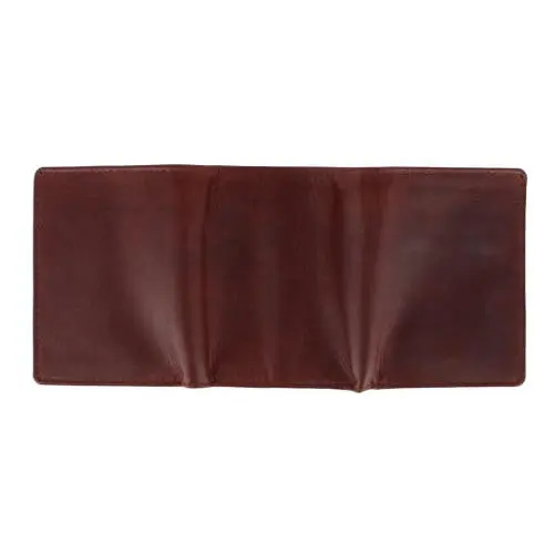 Trafalgar Tennyson Tri-fold Genuine Leather Wallet With Id Window - Brown
