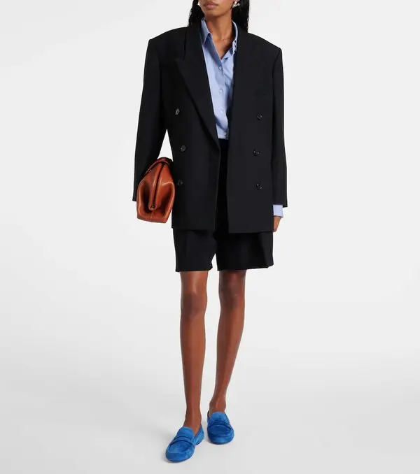 GIANVITO ROSSI Suede Loafers - Blue