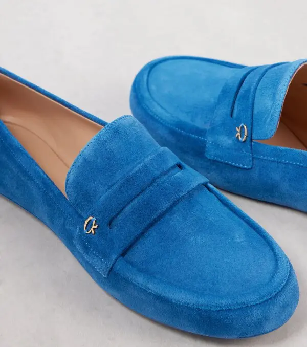 GIANVITO ROSSI Suede Loafers - Blue