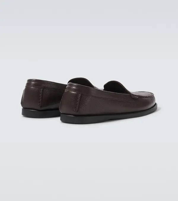 SAMAN AMEL City Leather Loafers - Brown