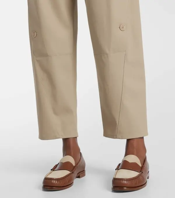 Max Mara Duomo Cotton Straight Pants