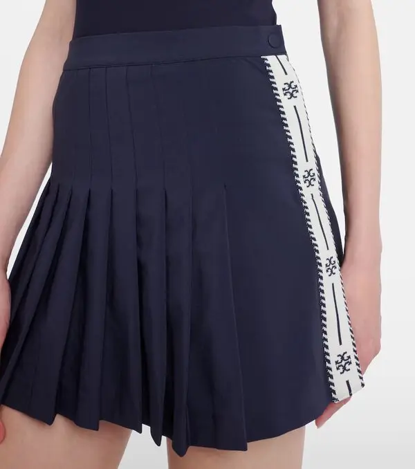 Tory Burch Pleated Twill Tennis Skirt