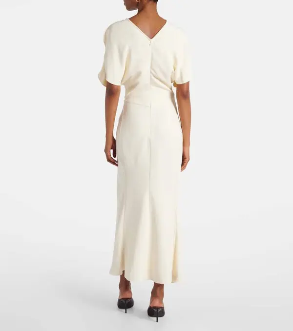 Victoria Beckham Gathered Midi Dress