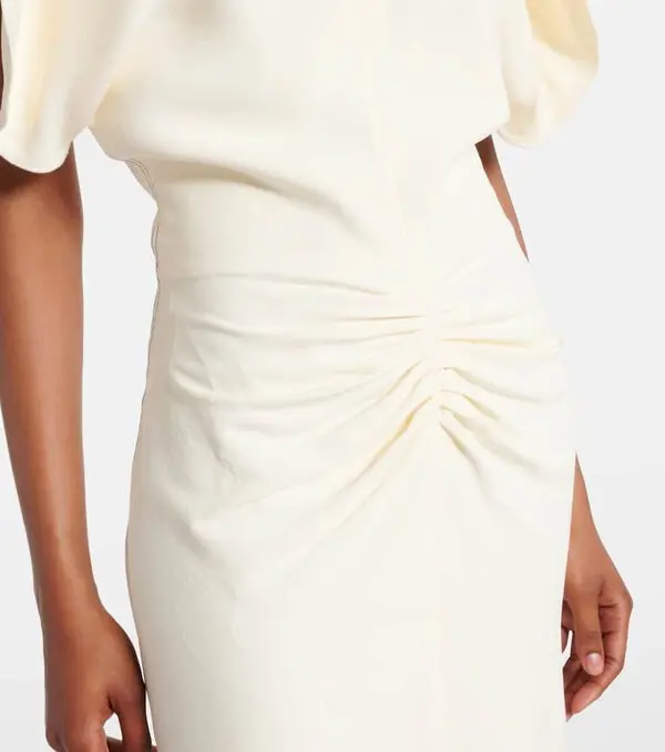 Victoria Beckham Gathered Midi Dress