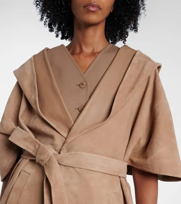 Max Mara Suede Wrap Jacket