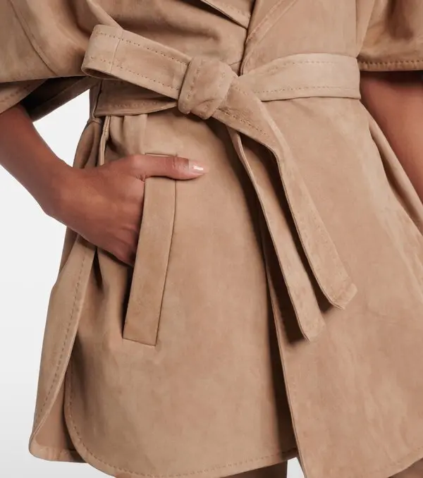 Max Mara Suede Wrap Jacket