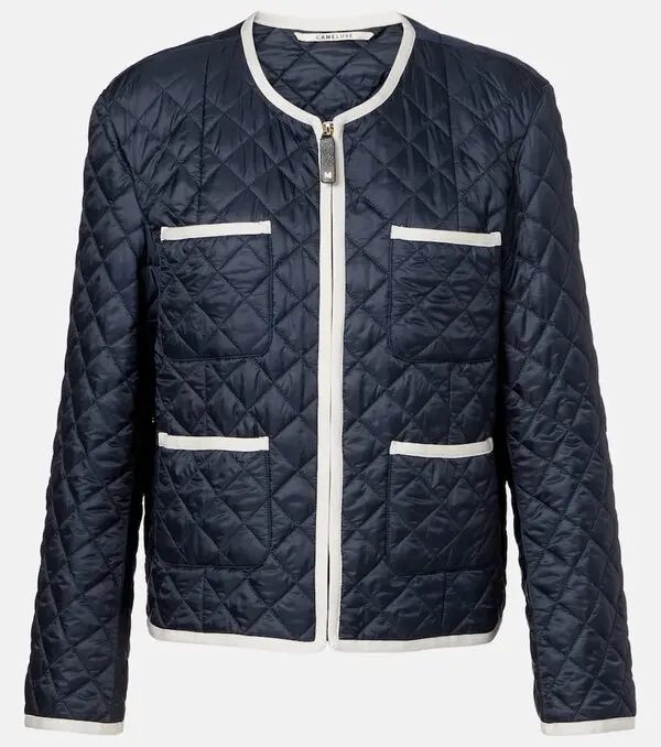 Max Mara Celeste Quilted Jacket - Blue