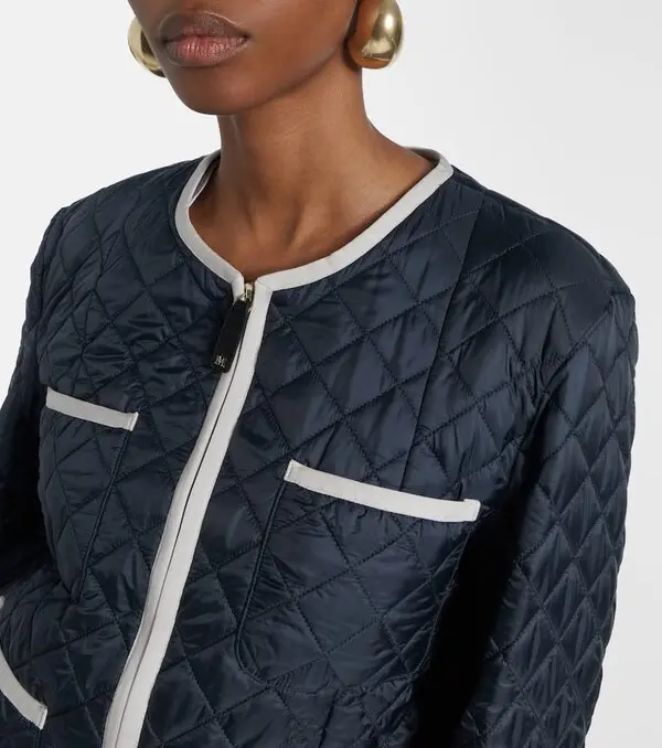 Max Mara Celeste Quilted Jacket - Blue
