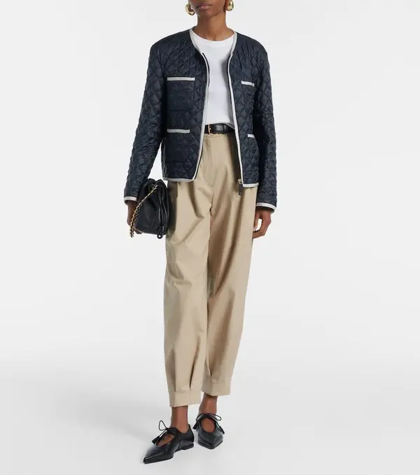 Max Mara Celeste Quilted Jacket - Blue