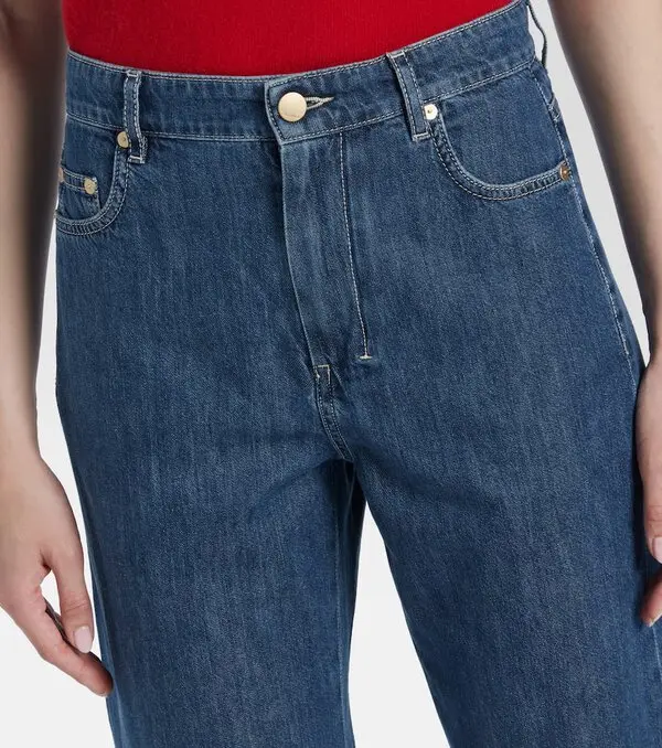 Max Mara Eles Mid-rise Wide-leg Jeans